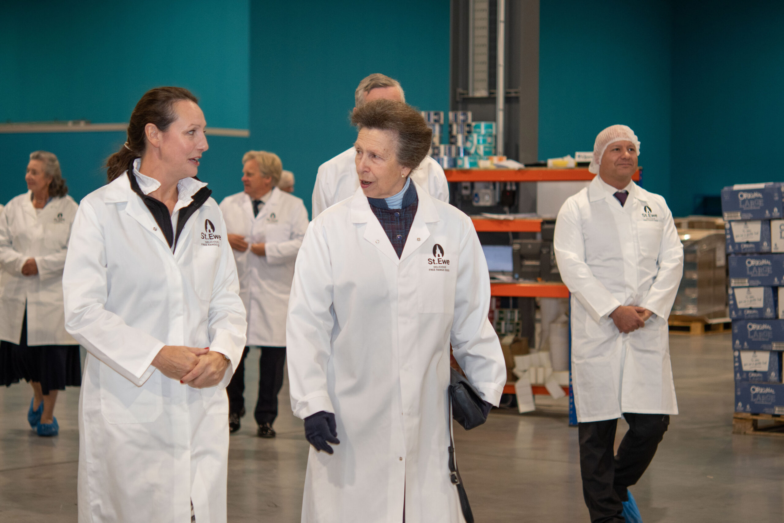 Princess Royal opens St Ewe Free Range Eggs' new packing centre ...